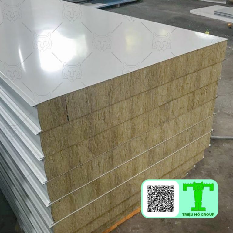 Báo giá tấm Panel cách nhiệt chống cháy bông khoáng Rockwool tại Lào Cai
